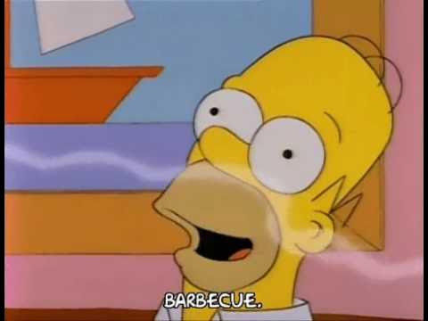 HOMER SIMPSON - barbecue - YouTube