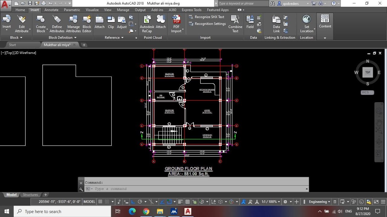 Making a Simple Floor Plan in AutoCAD. Complete Tutorial - YouTube