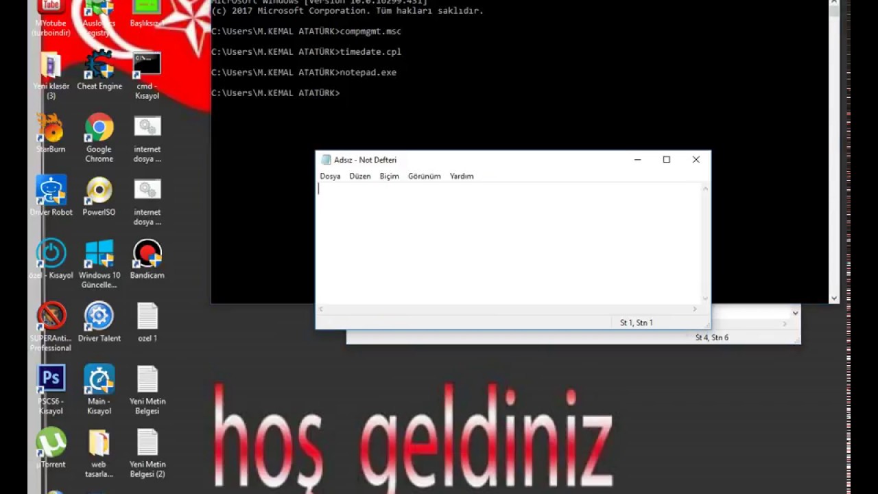 BİLGİSAYAR CMD KOMUTLARI 1 - YouTube