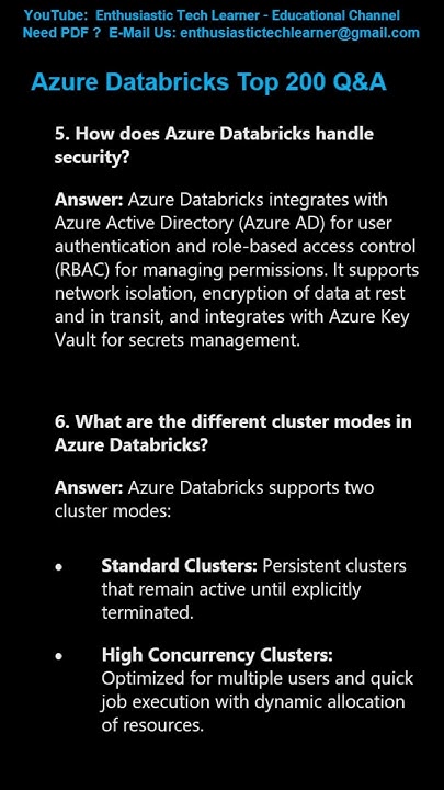 Mastering Azure Databricks Interview Questions Part 3 - YouTube