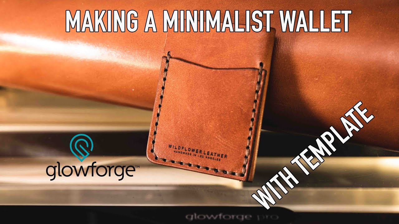 Making a LEATHER WALLET with a GLOWFORGE #asmr - YouTube