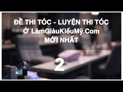 Đề Thi Tóc Lý Thuyết Tiếng Việt ở California Mới Nhất, Đề 2