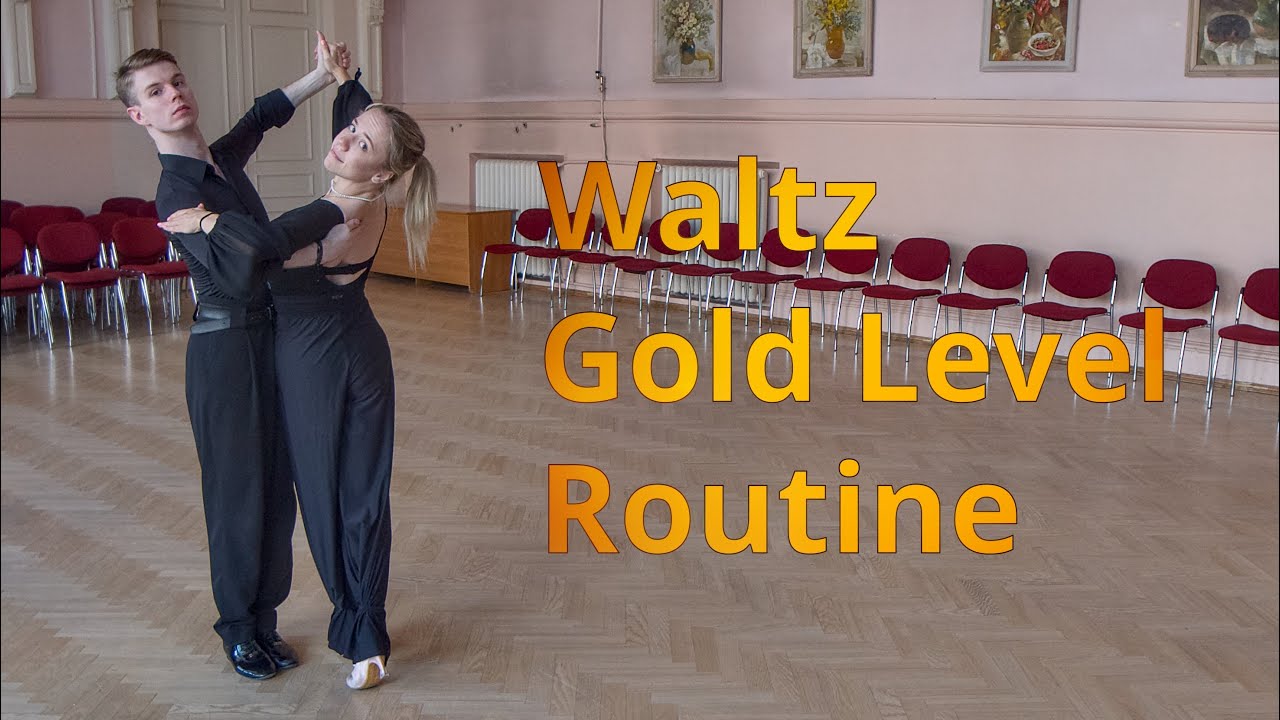 Waltz Gold Level Choreography | Closed Wing, Double Reverse Spin - YouTube