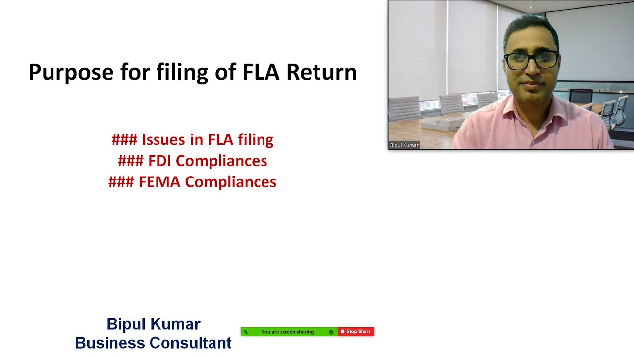Purpose for filing of FLA Return - YouTube