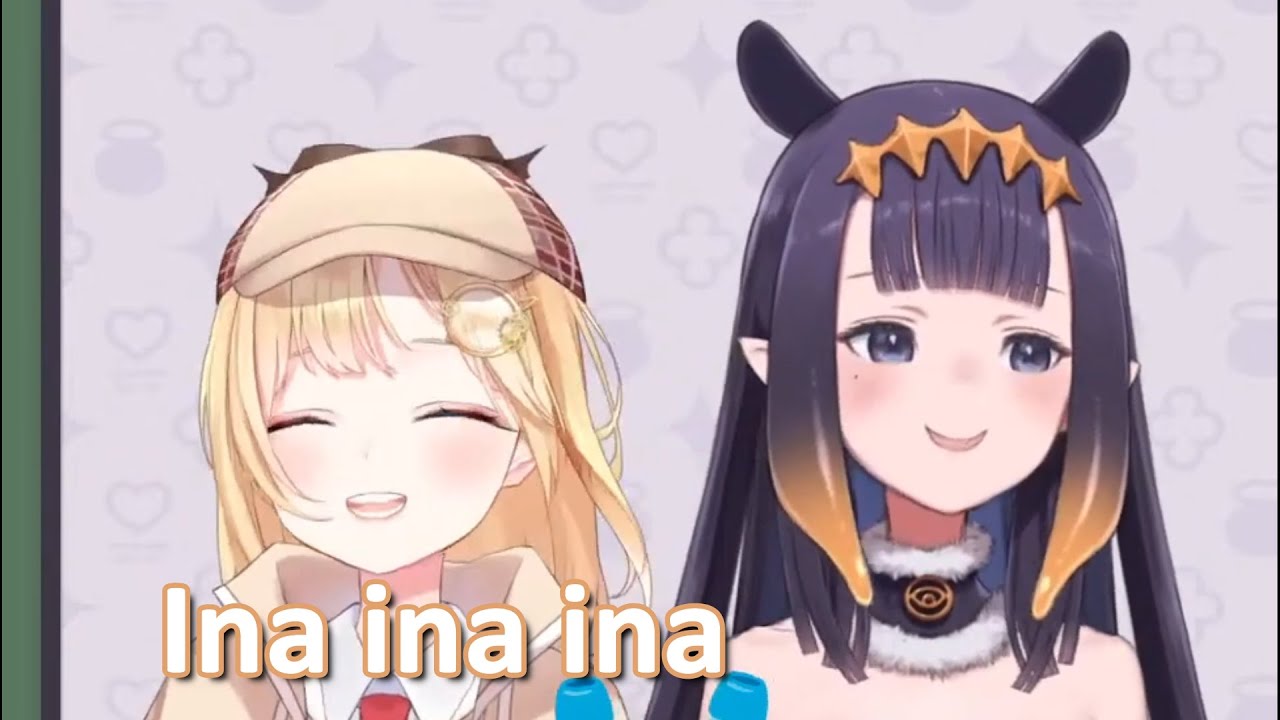 Ina and Amelia Collab - Can you imitate each other's greetings? - YouTube