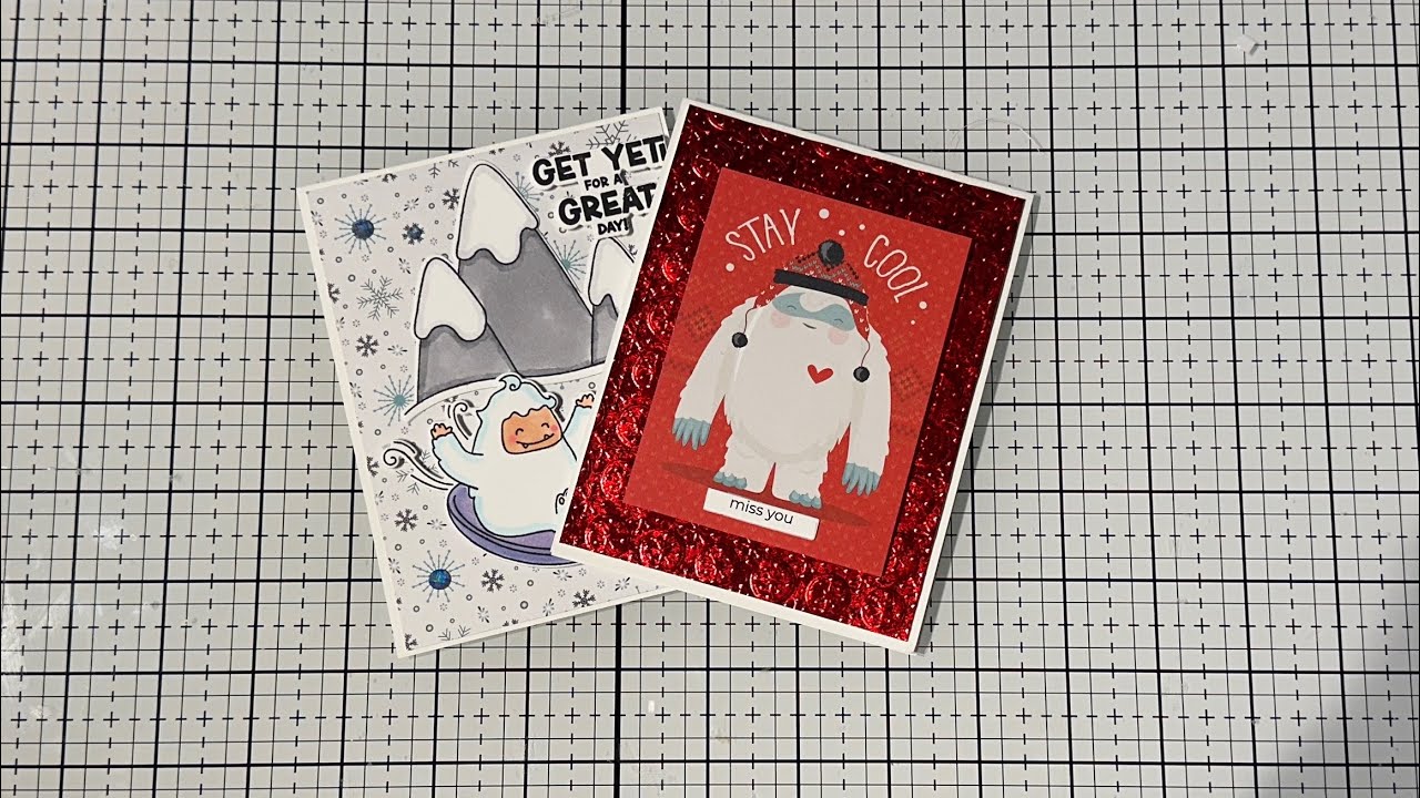 January Yeti Simon Says Card Kit - YouTube