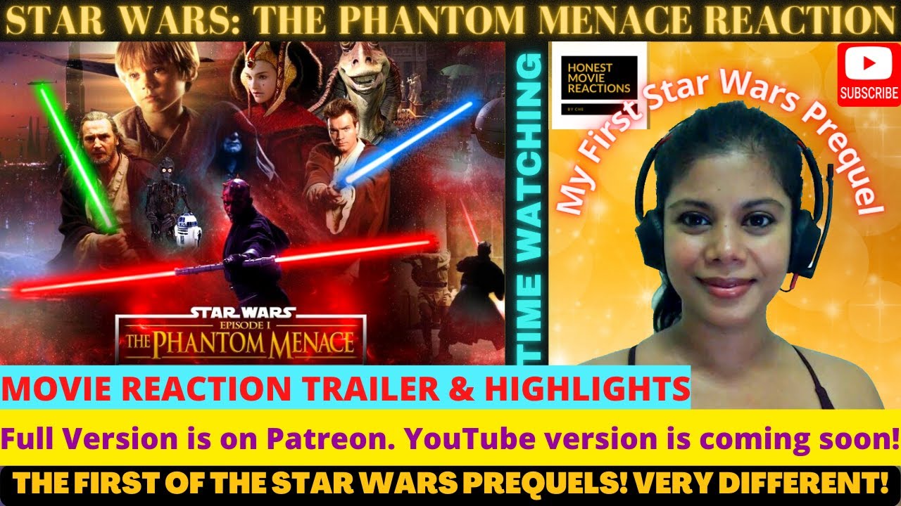 Star Wars The Phantom Menace Movie Reaction | First Time Watching ...