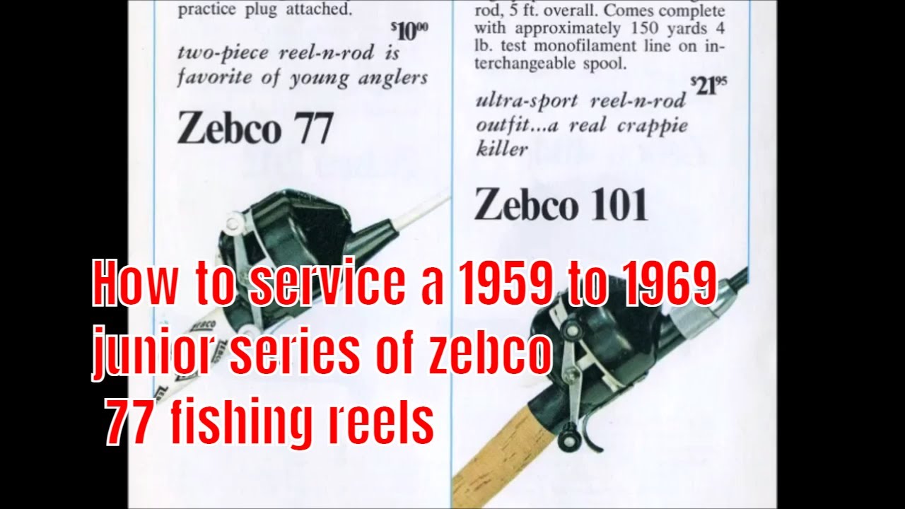 How to service a 1959 to 1969 junior series of zebco 77 or 101 fishing ...