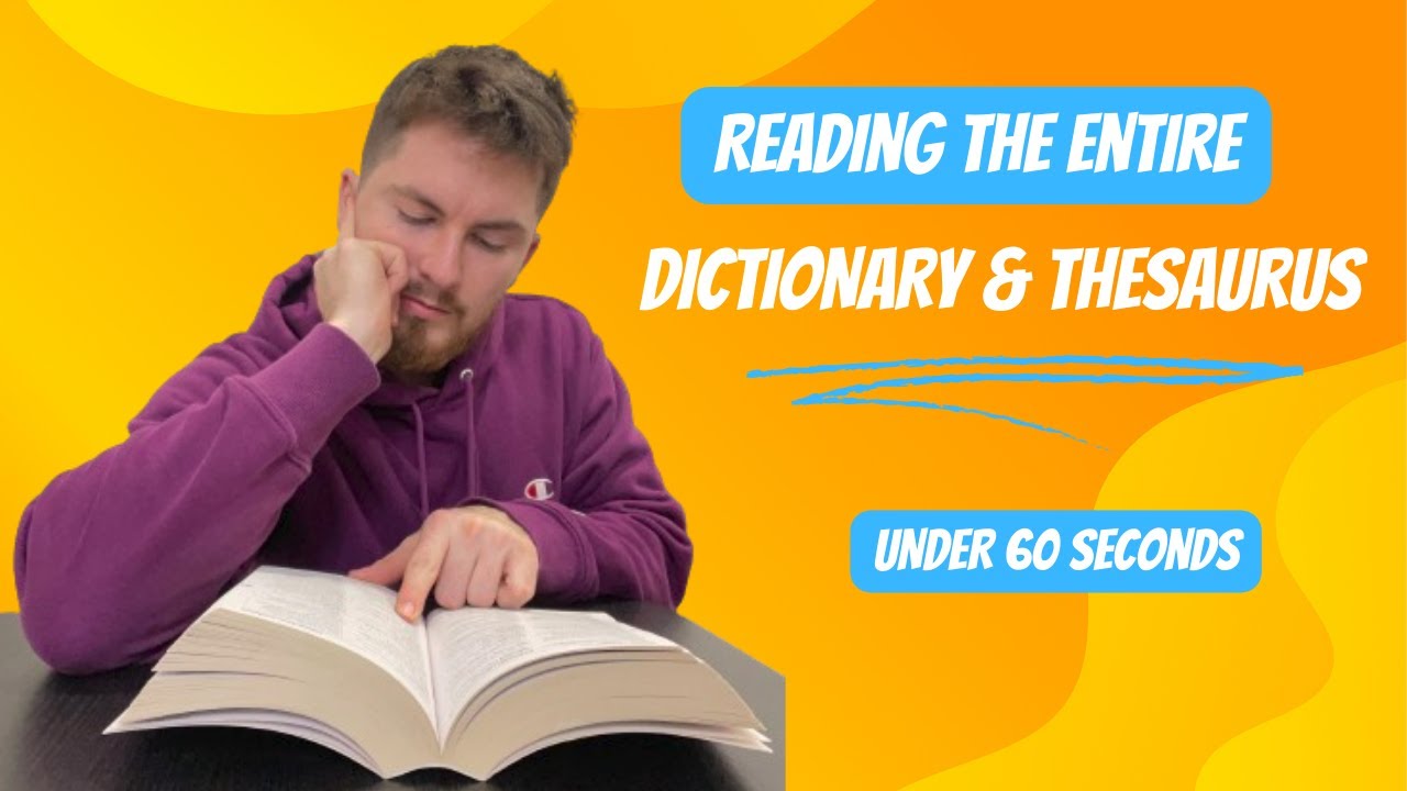 The ENTIRE DICTIONARY & THESAURUS UNDER 60 Seconds - YouTube