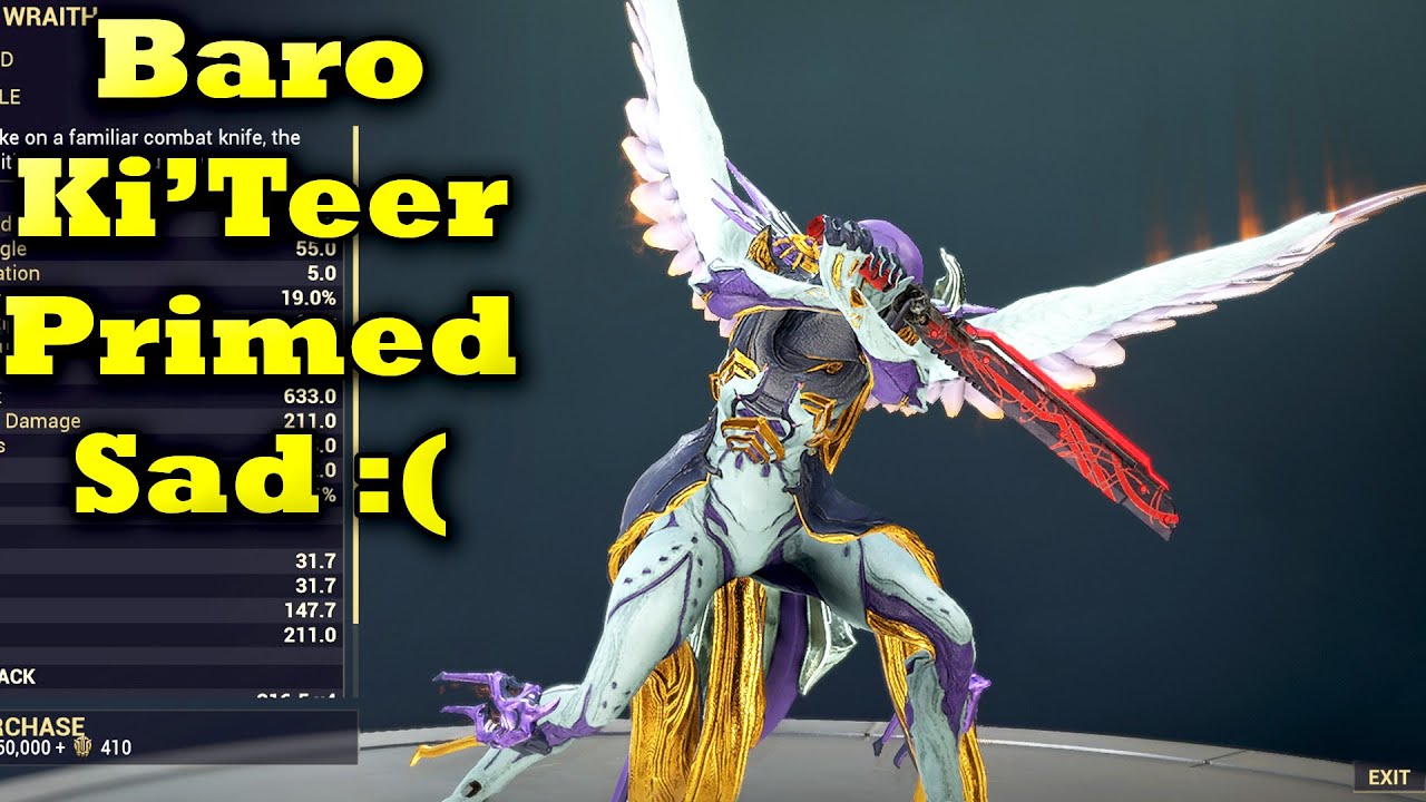 Baro Ki'Teer Gives Warframe Sadness This Week With Primed ...