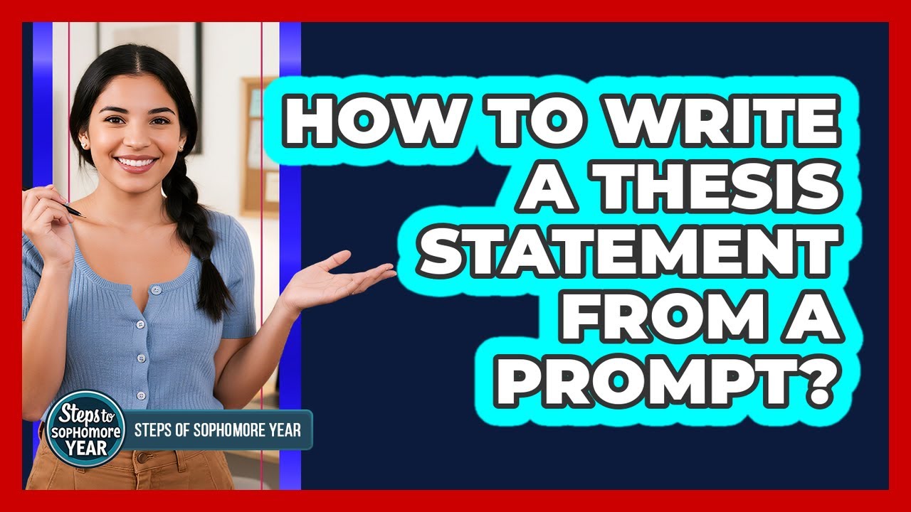 How To Write A Thesis Statement From A Prompt? - YouTube