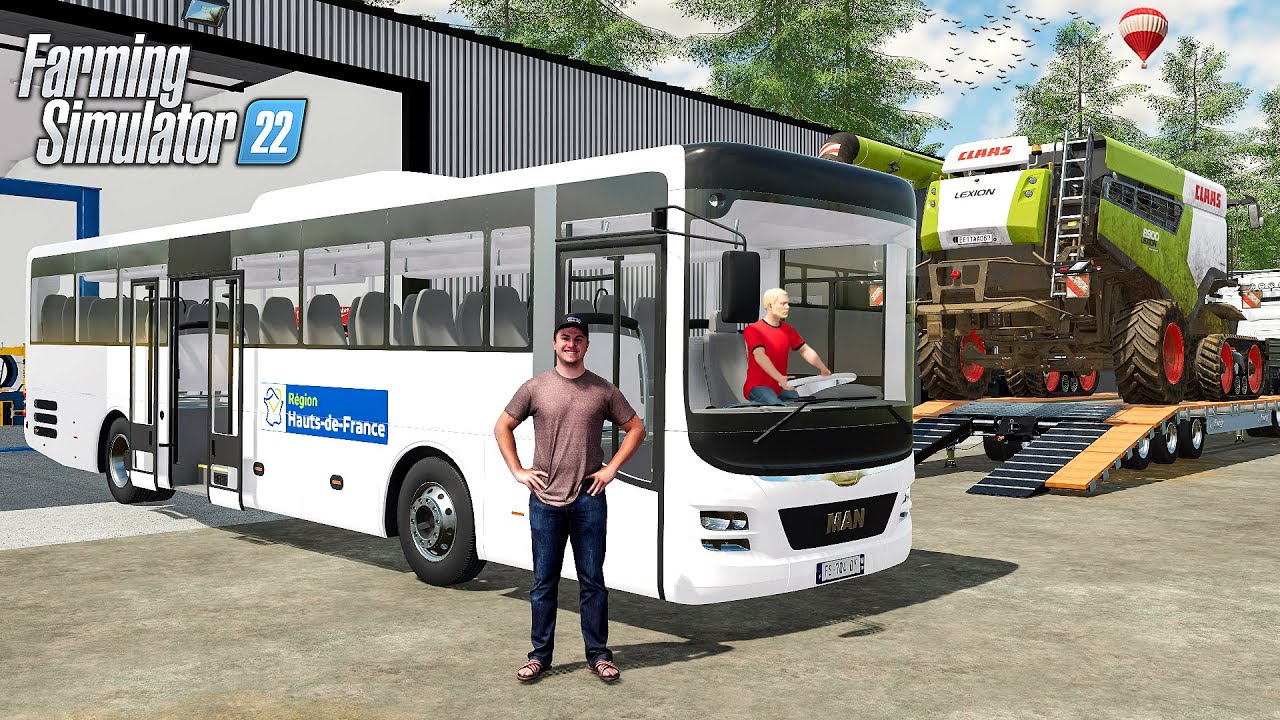 Farming Simulator 22 RP | Retour de VACANCES en BUS & Vol de la FERME ...