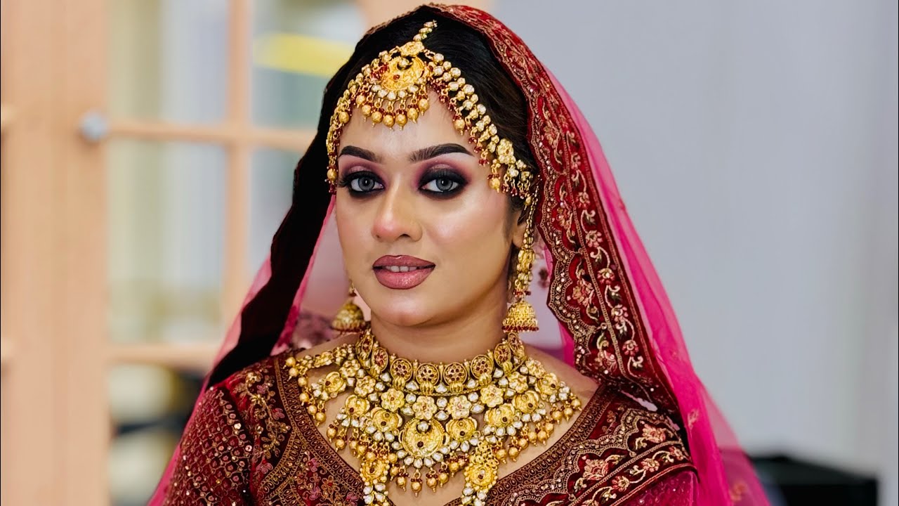 Full glam bridal makeup tutorial || step by step || Nadia’s makeover ...