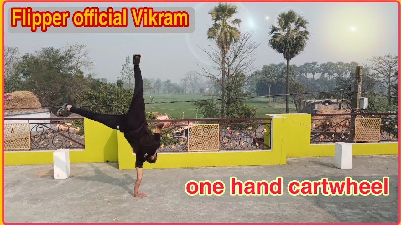 one hand cartwheel || Stunt Video - YouTube