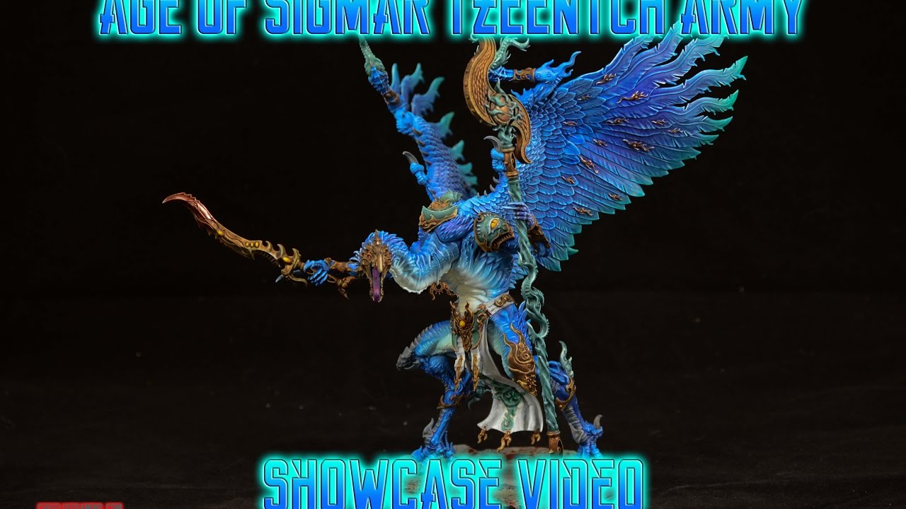 Age of Sigmar Tzeentch Themed Chaos Daemons Army Showcase - YouTube