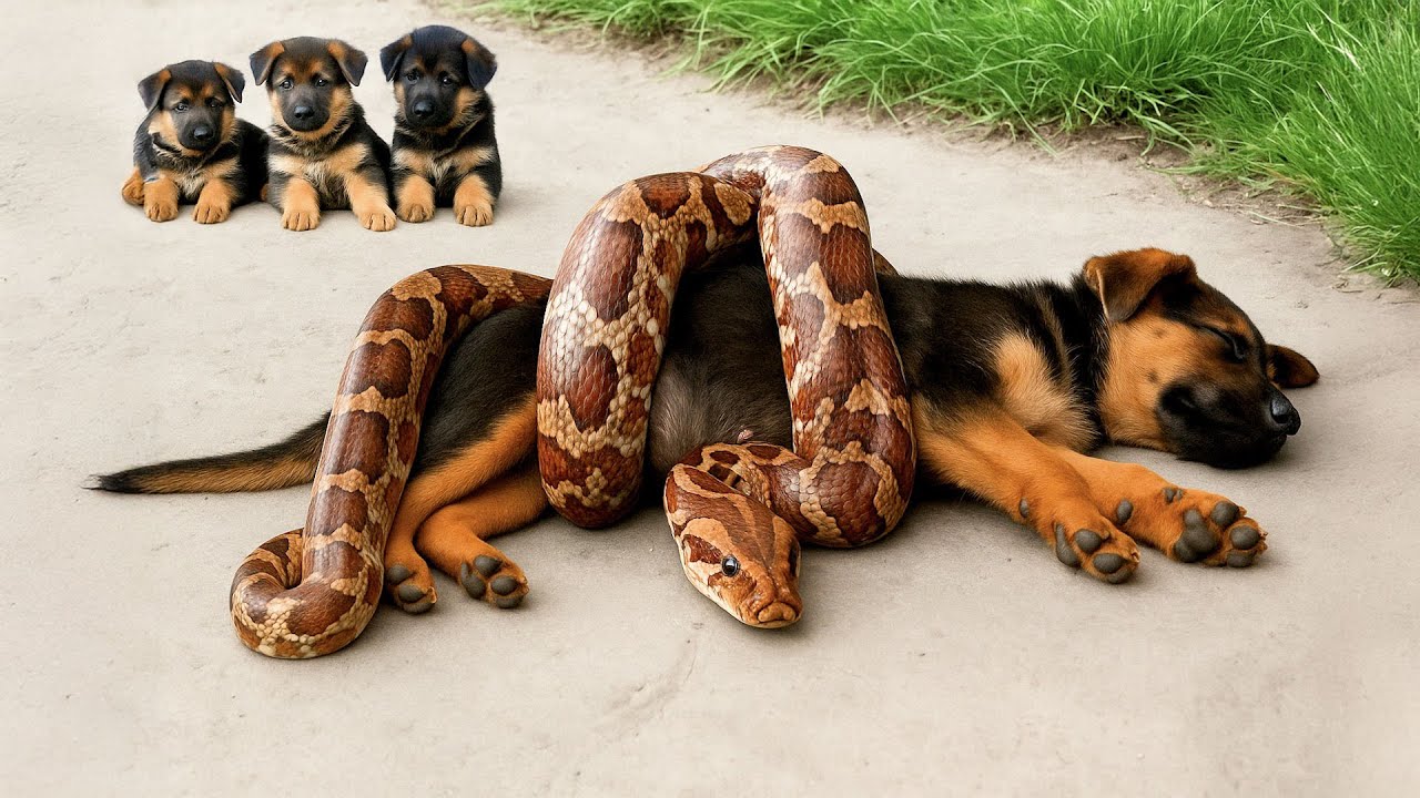 Riesige Python Greift Mutterhund an – Du Wirst Nicht Glauben, Wer zur Rettung Kam! - YouTube