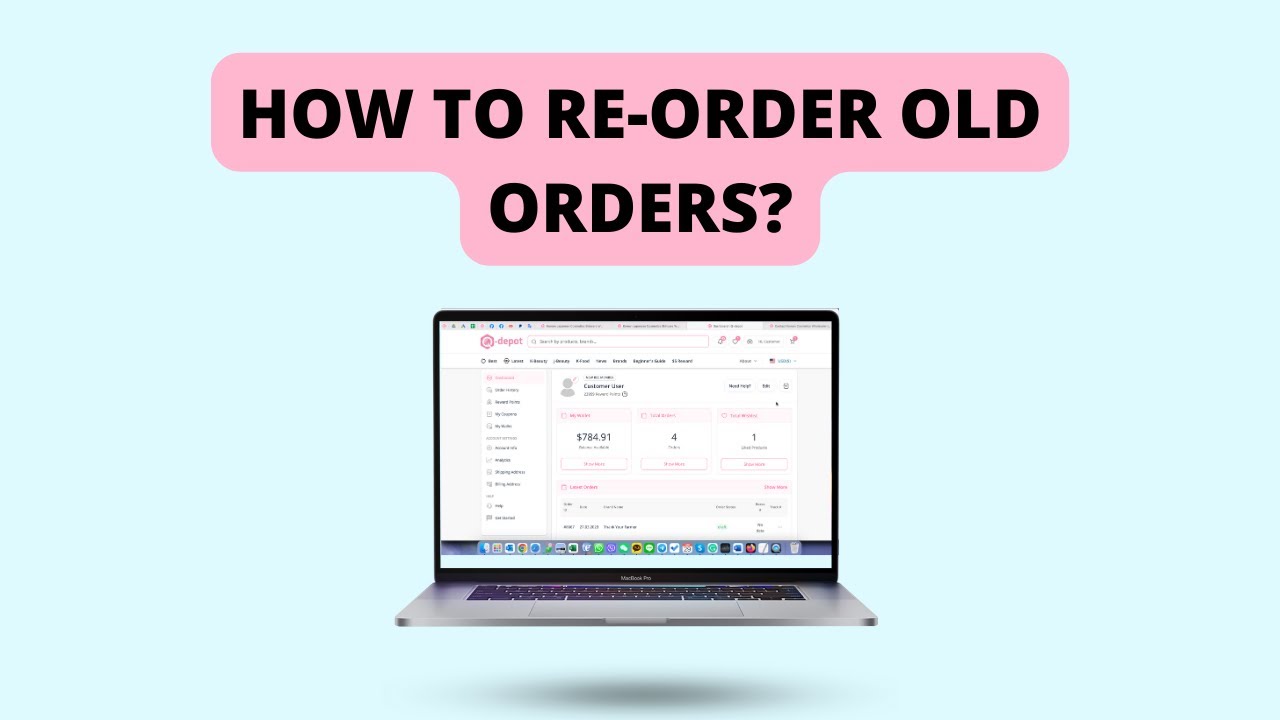 How to Re-Order or place your Draft orders at Q-depot Wholesale System ...