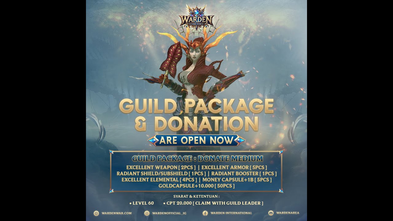 LIVE RF WARDEN - LOGIN ADA EVENT FOTO DAN PBAN PERGUILD RAMEIN ...