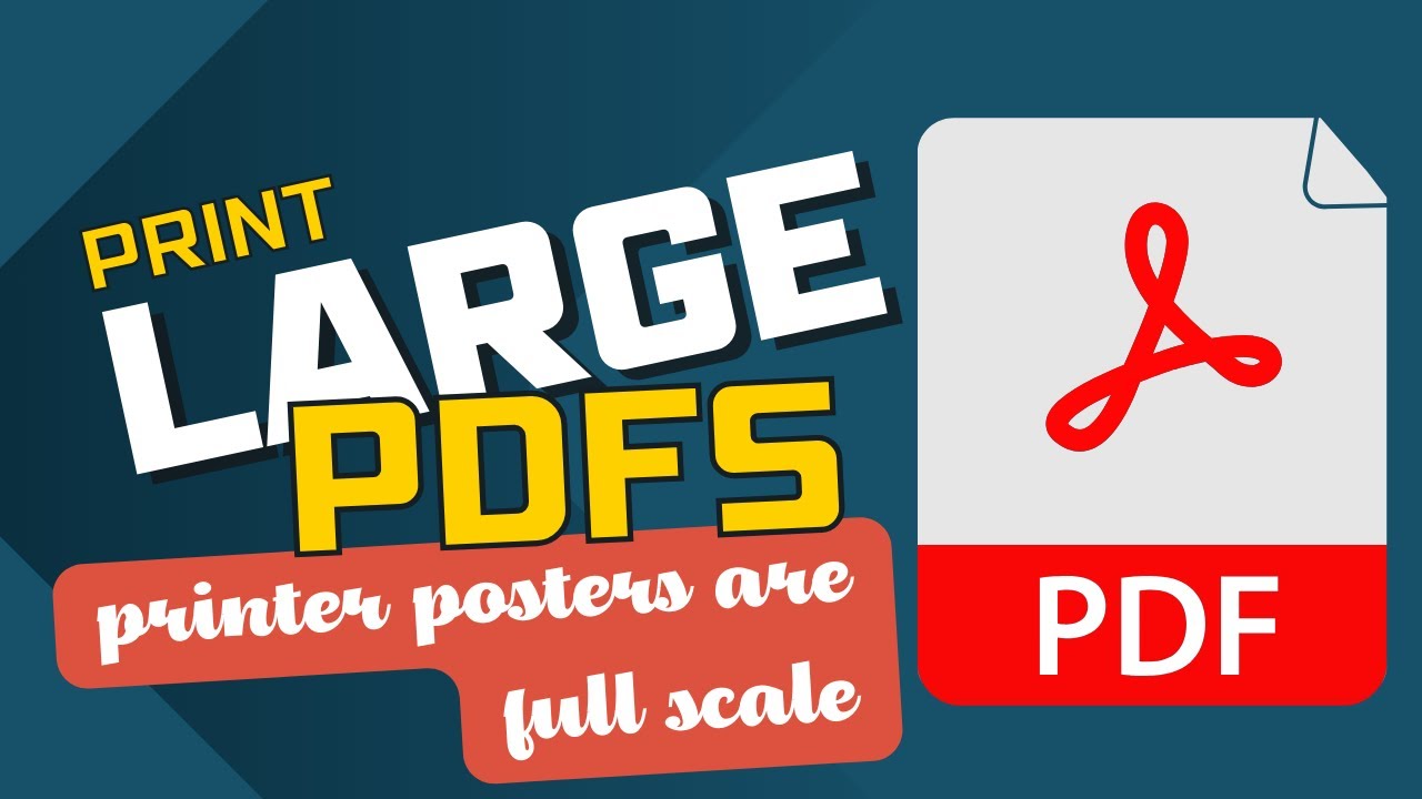 Printing Large PDFs at full scale | Poster | Full Scale - YouTube