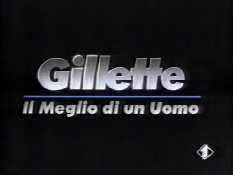 Pubblicità anni '90 - Gillette "Il Meglio di un Uomo" - YouTube