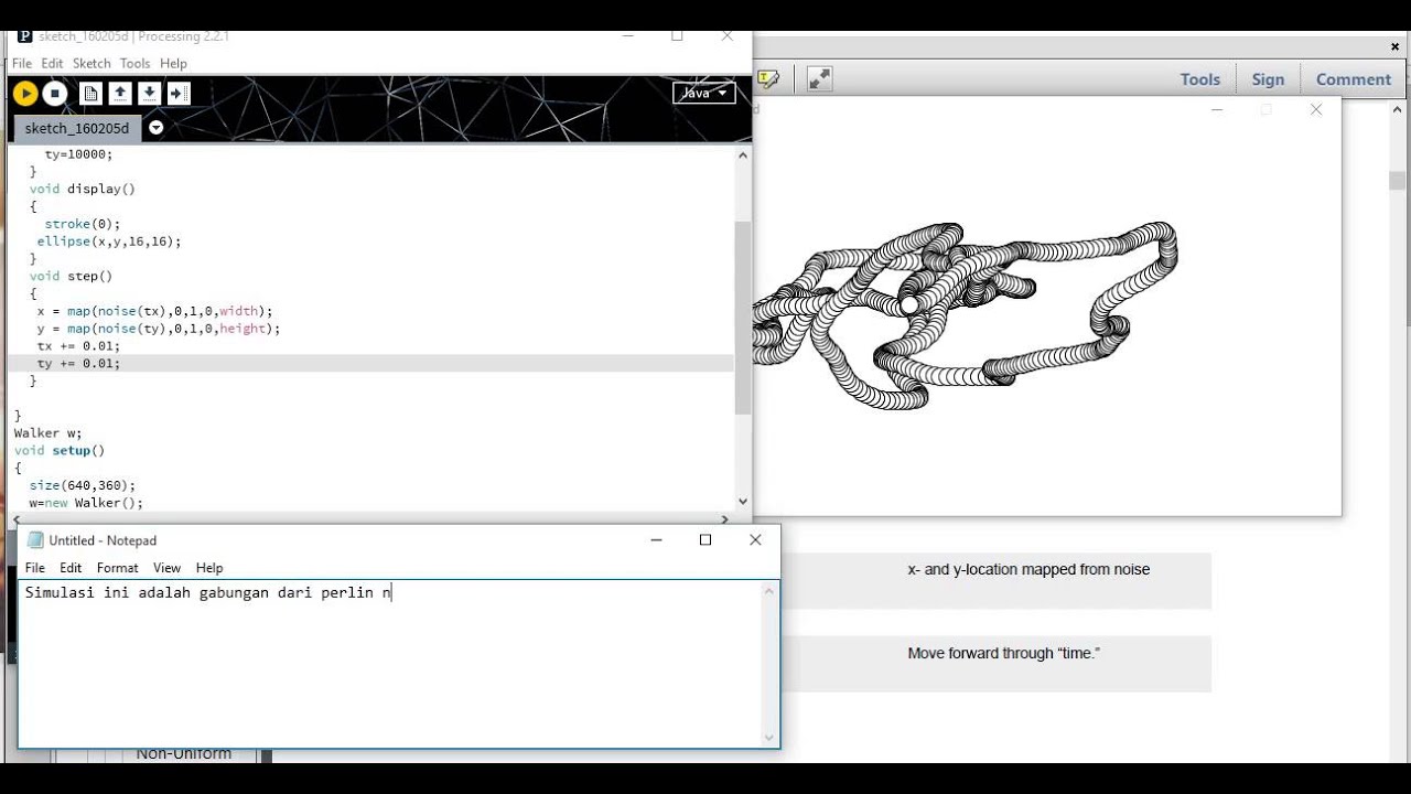 Perlin Noise + Random Walk - YouTube