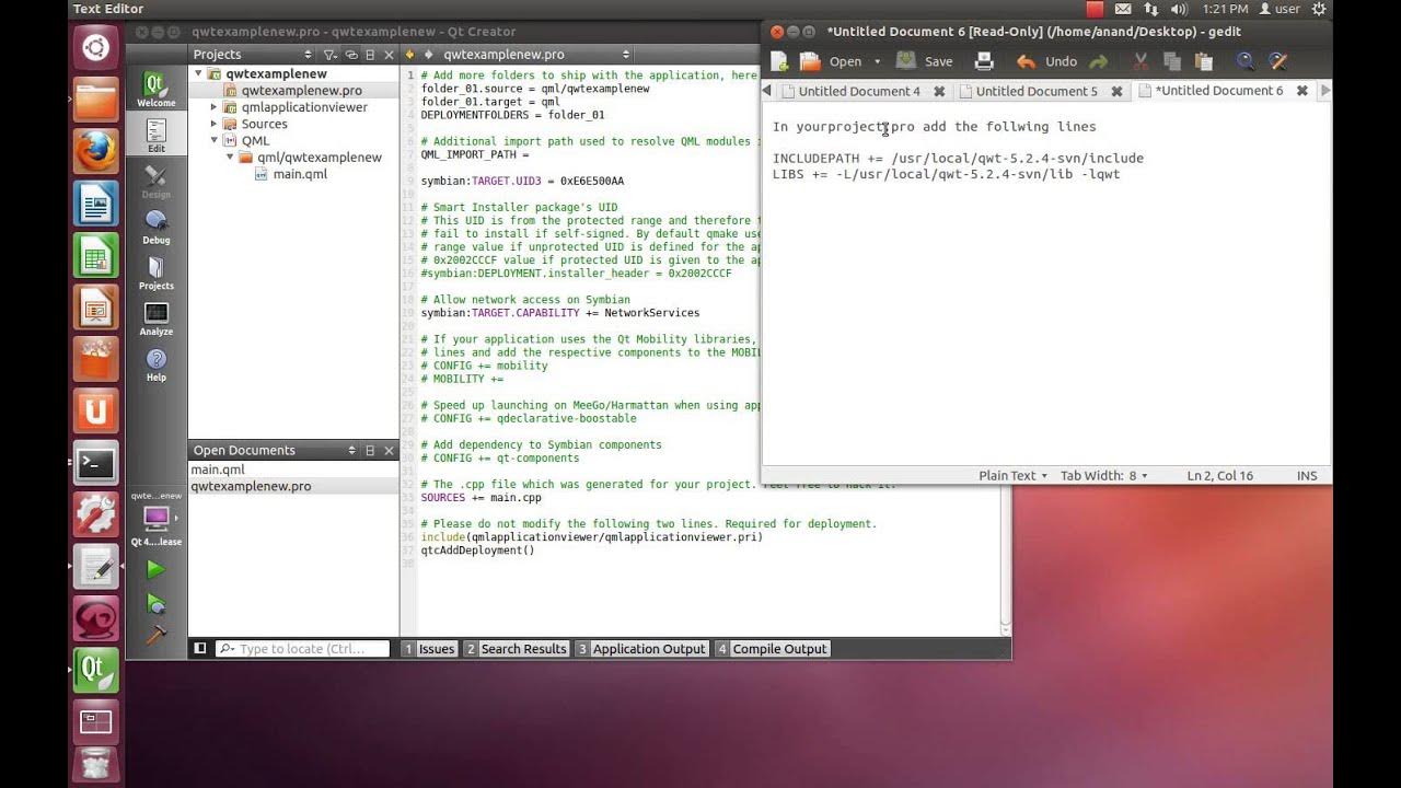 Qwt installing part2 --qt-qwt sine graph example - YouTube