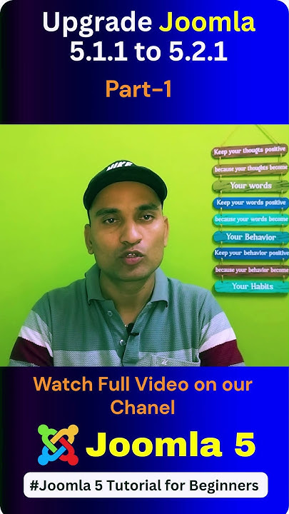 Joomla Upgrade version Part 1 #basicjoomla #joomla5 - YouTube