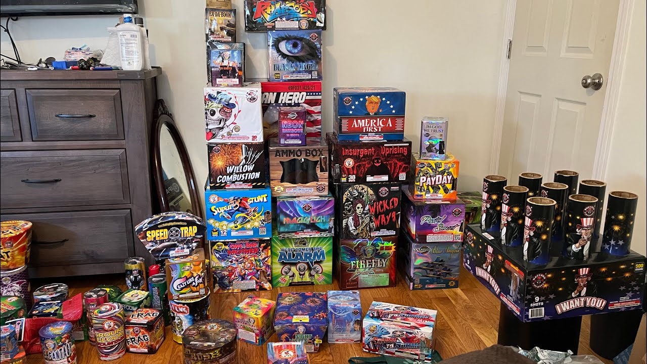 Fireworks stash update 2024 - YouTube
