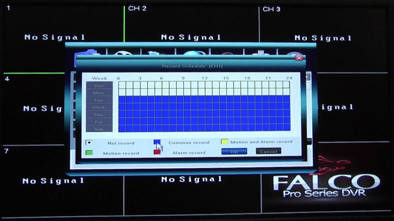How to setup a Falco Recording Schedule - YouTube