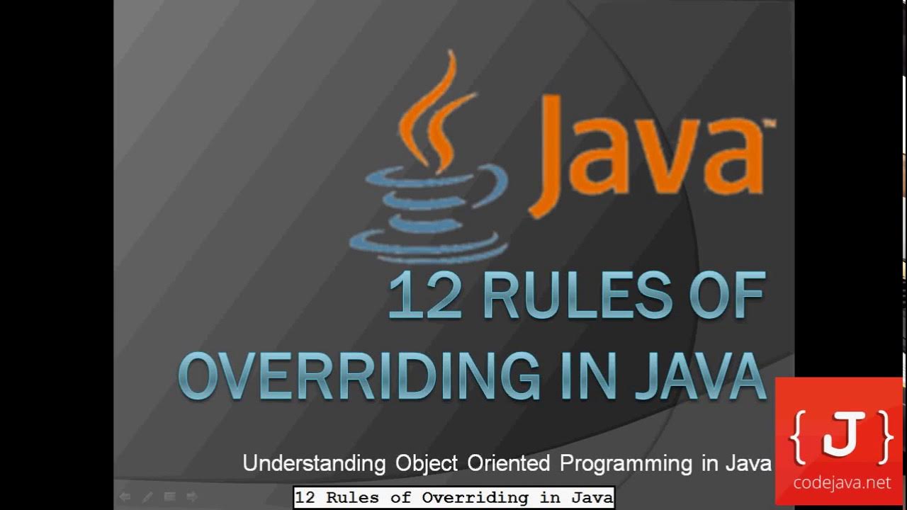 12 Rules of Overriding in Java - YouTube