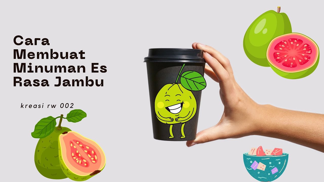Cara Membuat Minuman Es Rasa Jambu - Mudah Bikinnya Pake Banget - YouTube
