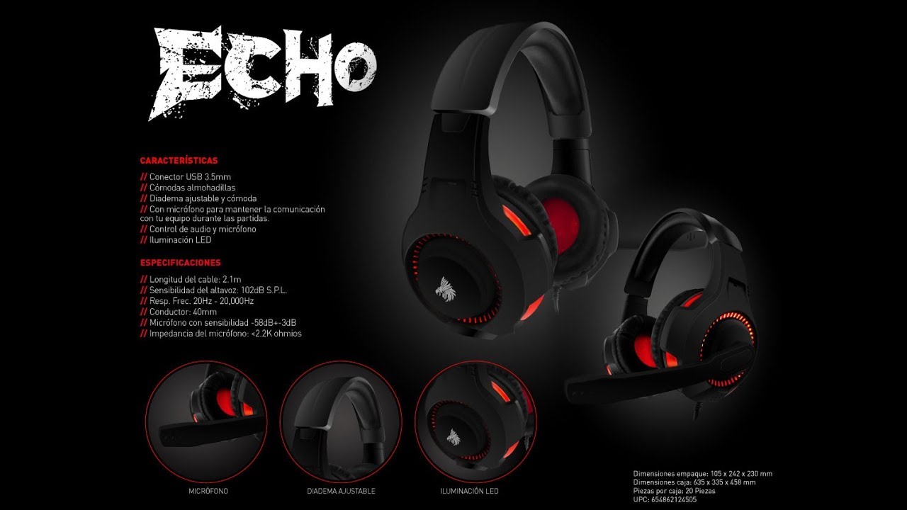 Eagle Warrior Echo Umboxing / Review - Prueba de Microfono #gaming ...