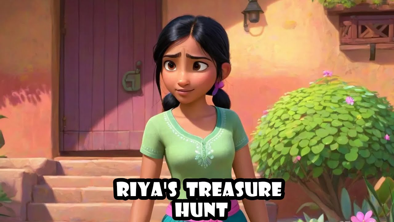 Riya's Treasure Hunt: A Tale of Persistence | cartoons for kids | moral ...