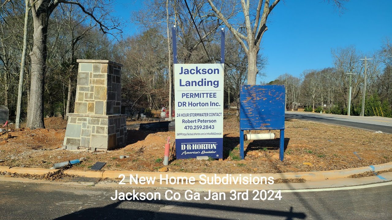 2 Jackson Co Ga New Home Subdivision Videos #newhomes #construction # ...
