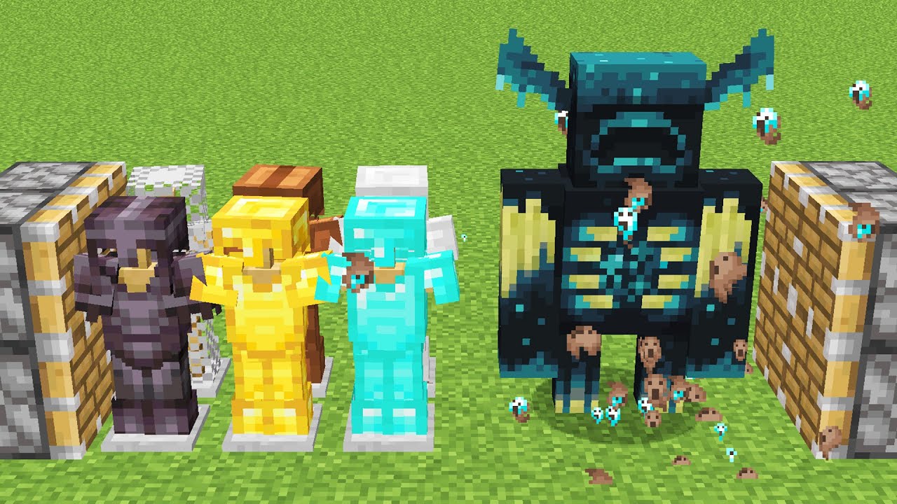 all armor + warden = ??? - YouTube