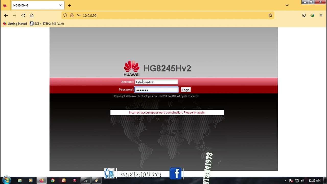 Super Admin huawei hg hg8245hv2 - YouTube