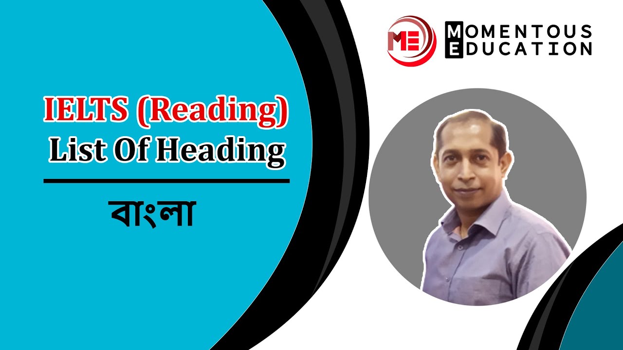 IELTS Reading (List of heading) - YouTube
