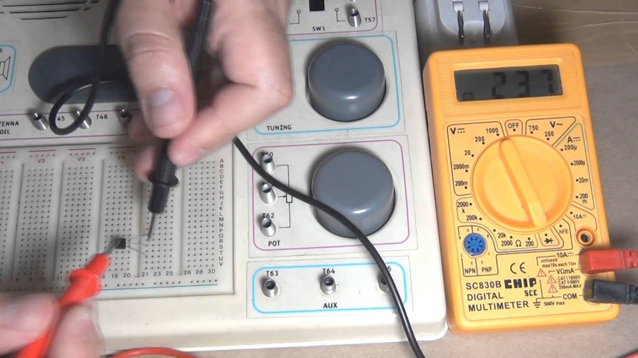093 Teste do FET com multímetro digital - YouTube
