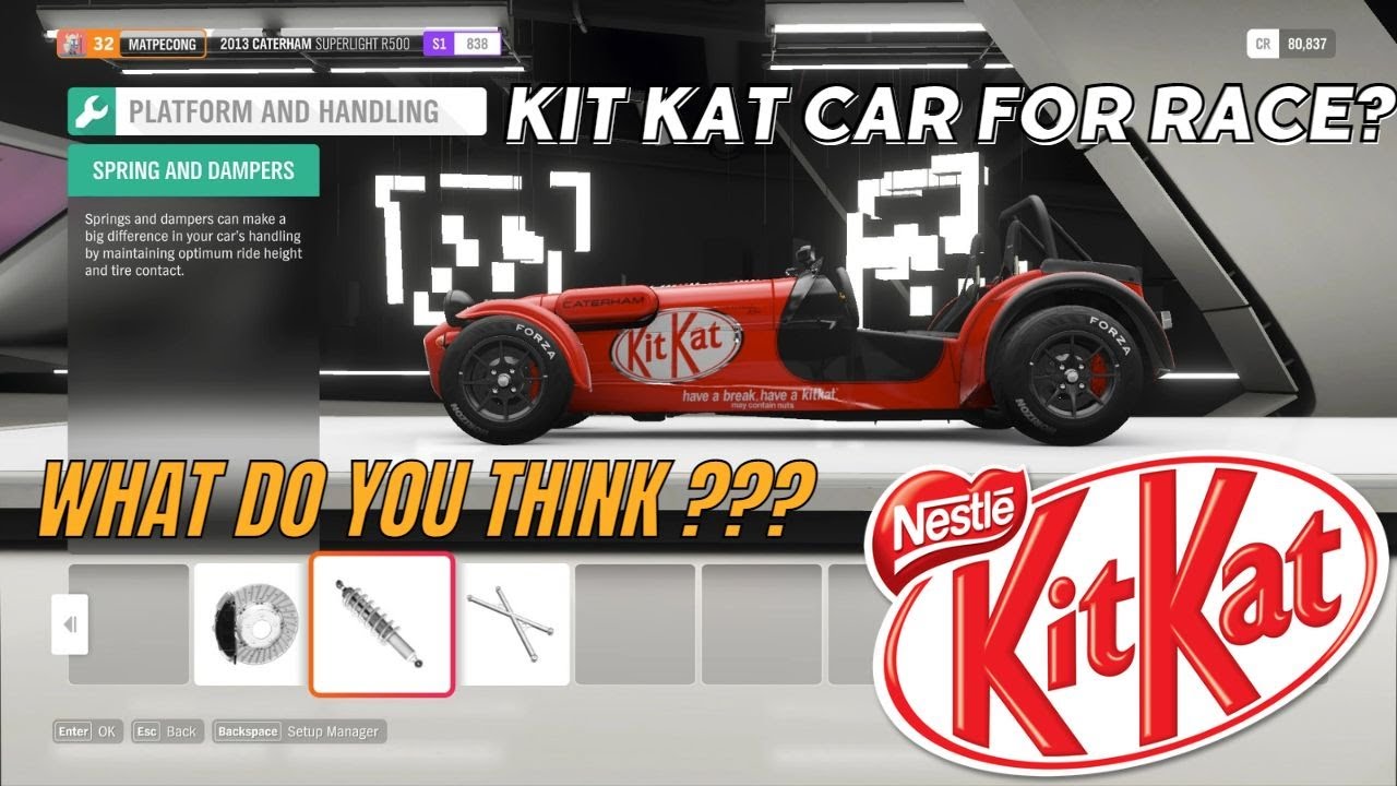 Forza Horizon 4 Gameplay: The New Kit Kat Car For Race (2013 Caterham ...