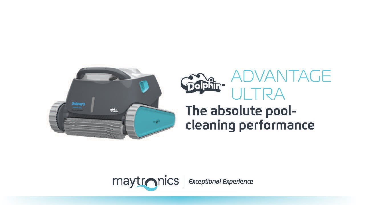 Maytronics Advantage Ultra robotic pool cleaner top features - YouTube