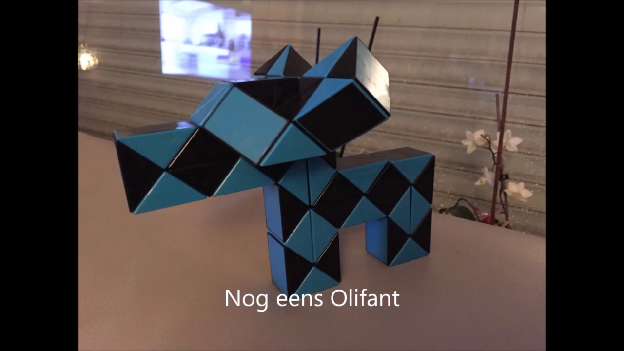 Al mijn figuren van Rubiks Snake 48 - Clown magic puzzel - YouTube