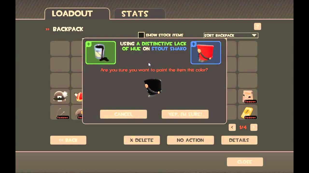 Team Fortress 2 - Painting Hat - Black Stout Shako - YouTube