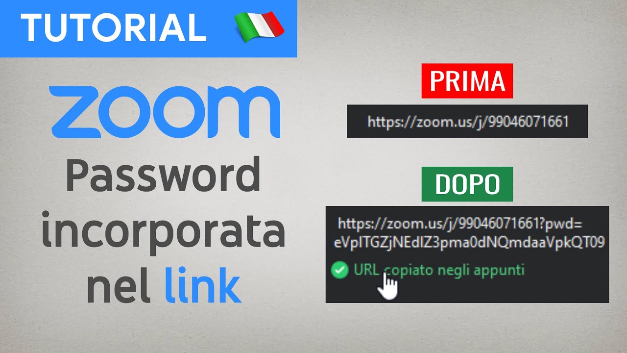 Zoom Tutorial #31 — Password incorporata nel Link di invito - YouTube