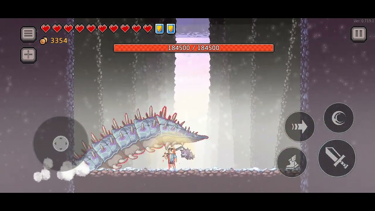 Dungeon Slasher - Knight Class - Frost Worm Boss. - YouTube