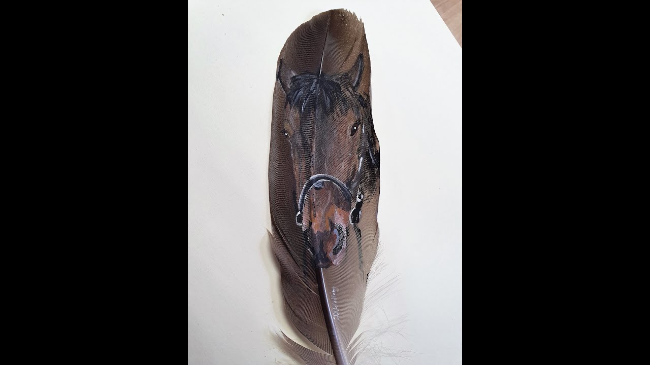 Federmalerei Thalorn Brilliantherz Acrylmalerei - YouTube
