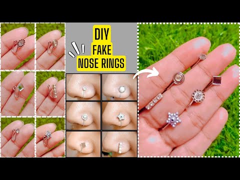 DIY Fake nose rings / how to make nose ring without piercing /handmade ...