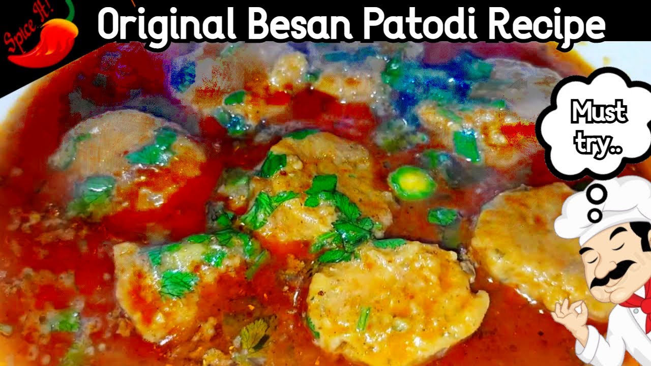 Besan Patodi Recipe | Patwadi Rassa | Indian Vegetarian | Traditional ...