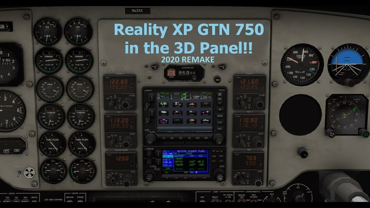 RXP GTN 750 / 650 in the 3D Cockpit of XP11 - 2020 Remake - YouTube