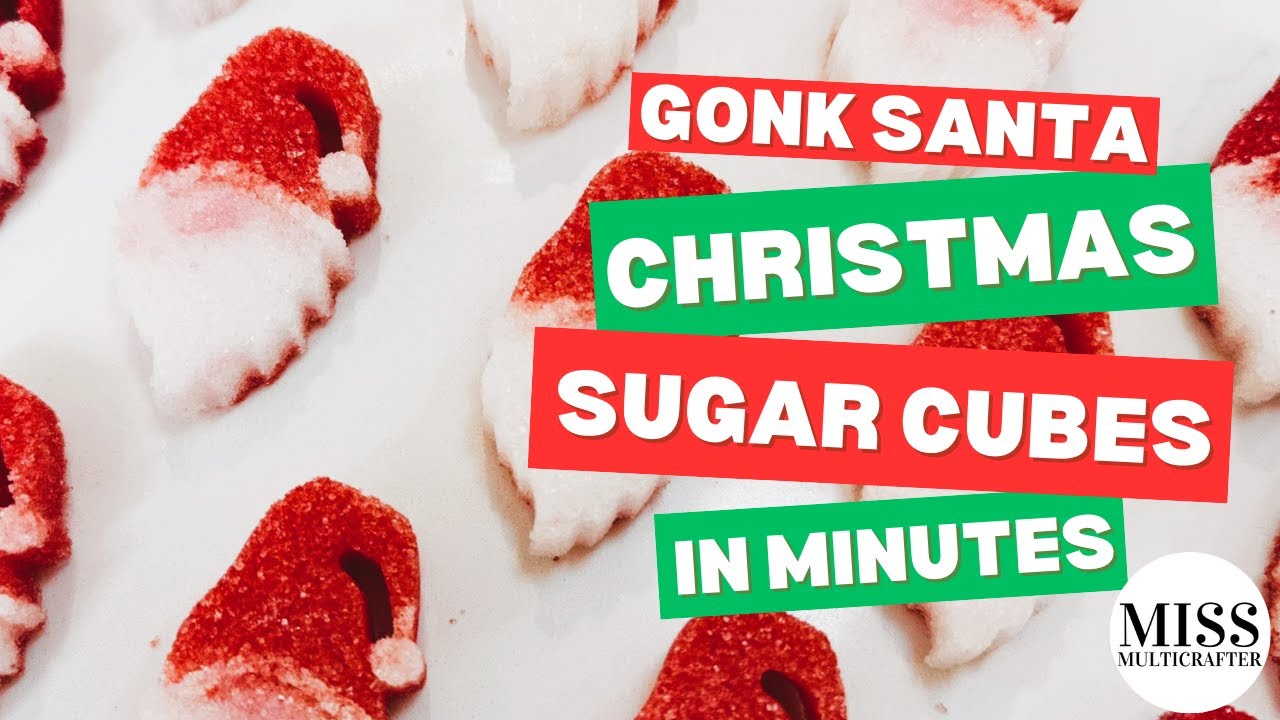 How to Make Easy Christmas Gonk Sugar Cubes - YouTube