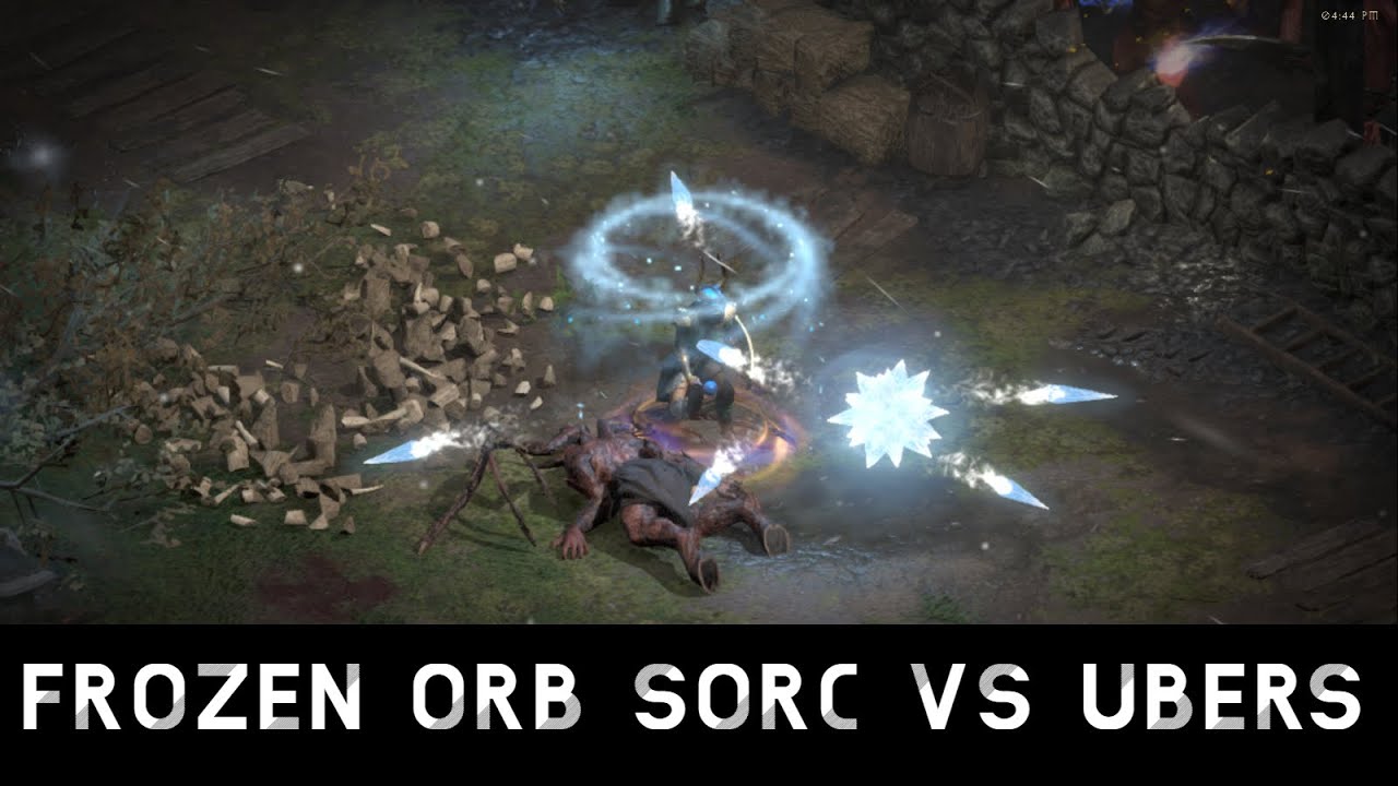 [D2R] Testing Frozen Orb Sorc vs Ubers - YouTube